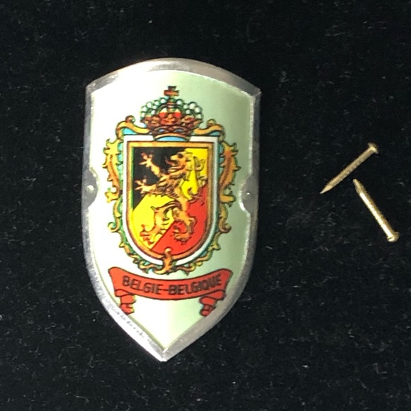 Other | Belgiebelgique Belgium Walking Hiking Stick Badge Shield Shape ...